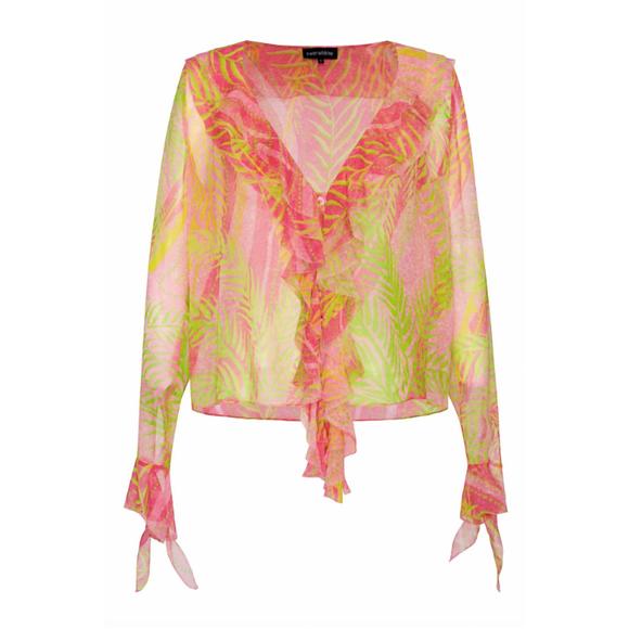 Retrofete | Tops | New Retrofete Misty Shirt In Tropical Palm | Poshmark